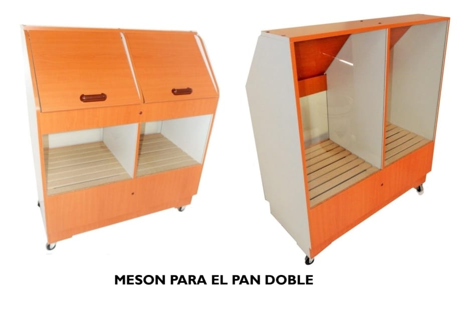 Vitrina Exhibidora De Pan Meson Panadero Doble – Crecer
